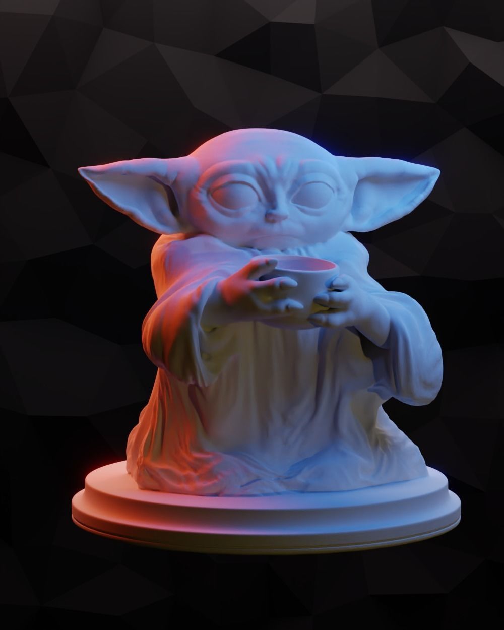 Baby Yoda 3D model 3D printable | CGTrader