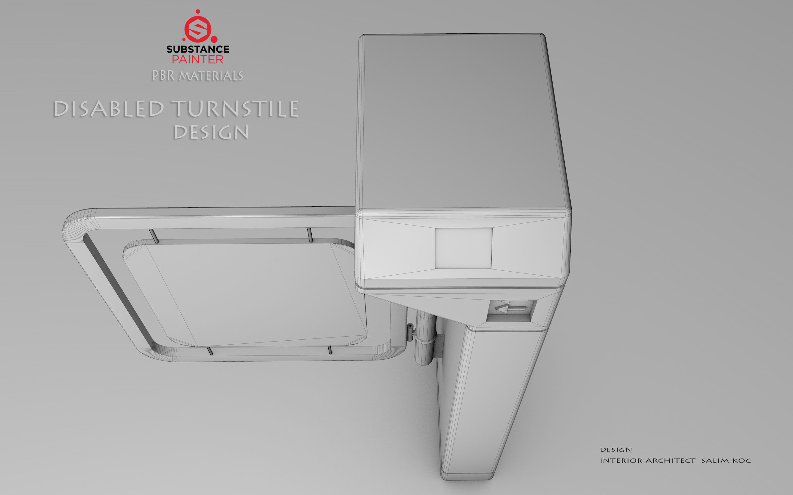 3D model DISABLED Turnstile 3D model VR / AR / low-poly | CGTrader