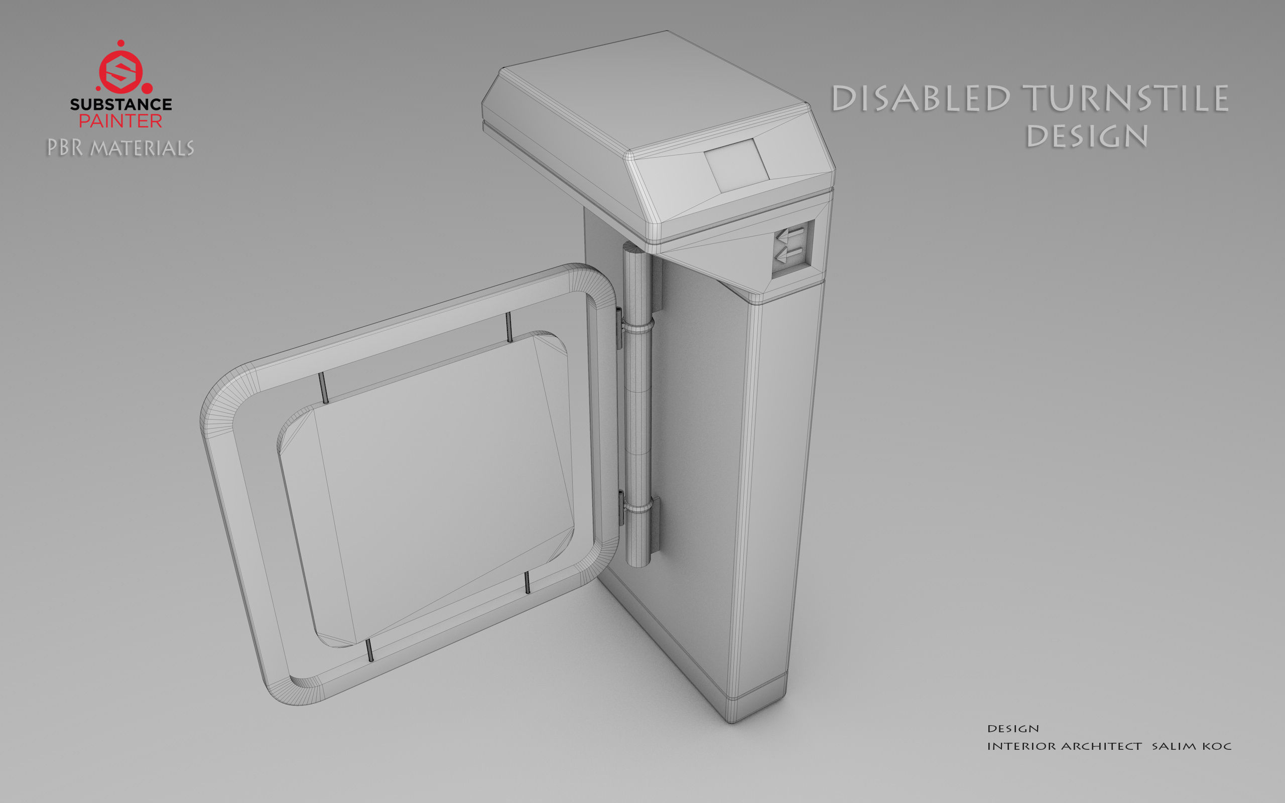 3D model DISABLED Turnstile 3D model VR / AR / low-poly | CGTrader