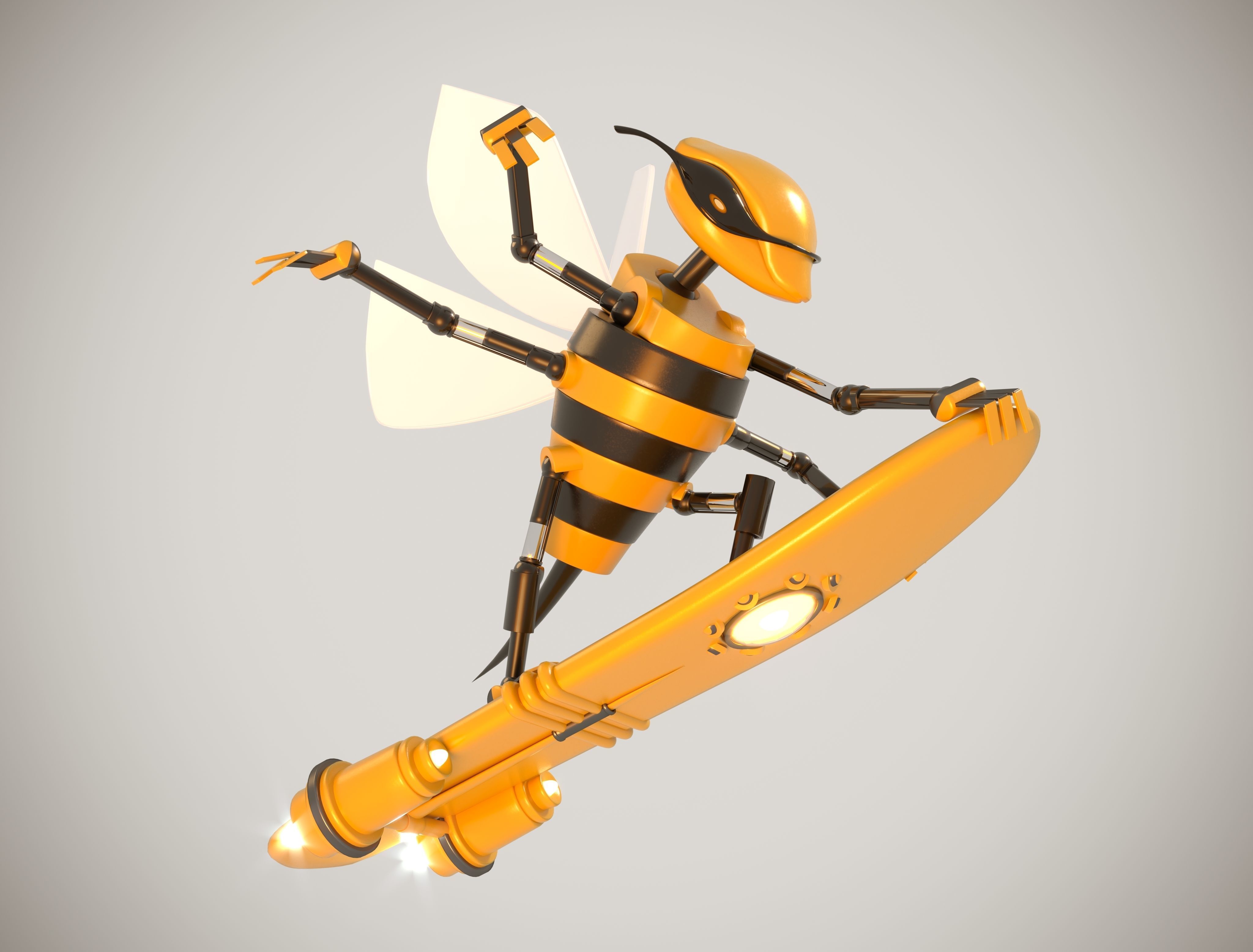Wasp robot 3D model | CGTrader