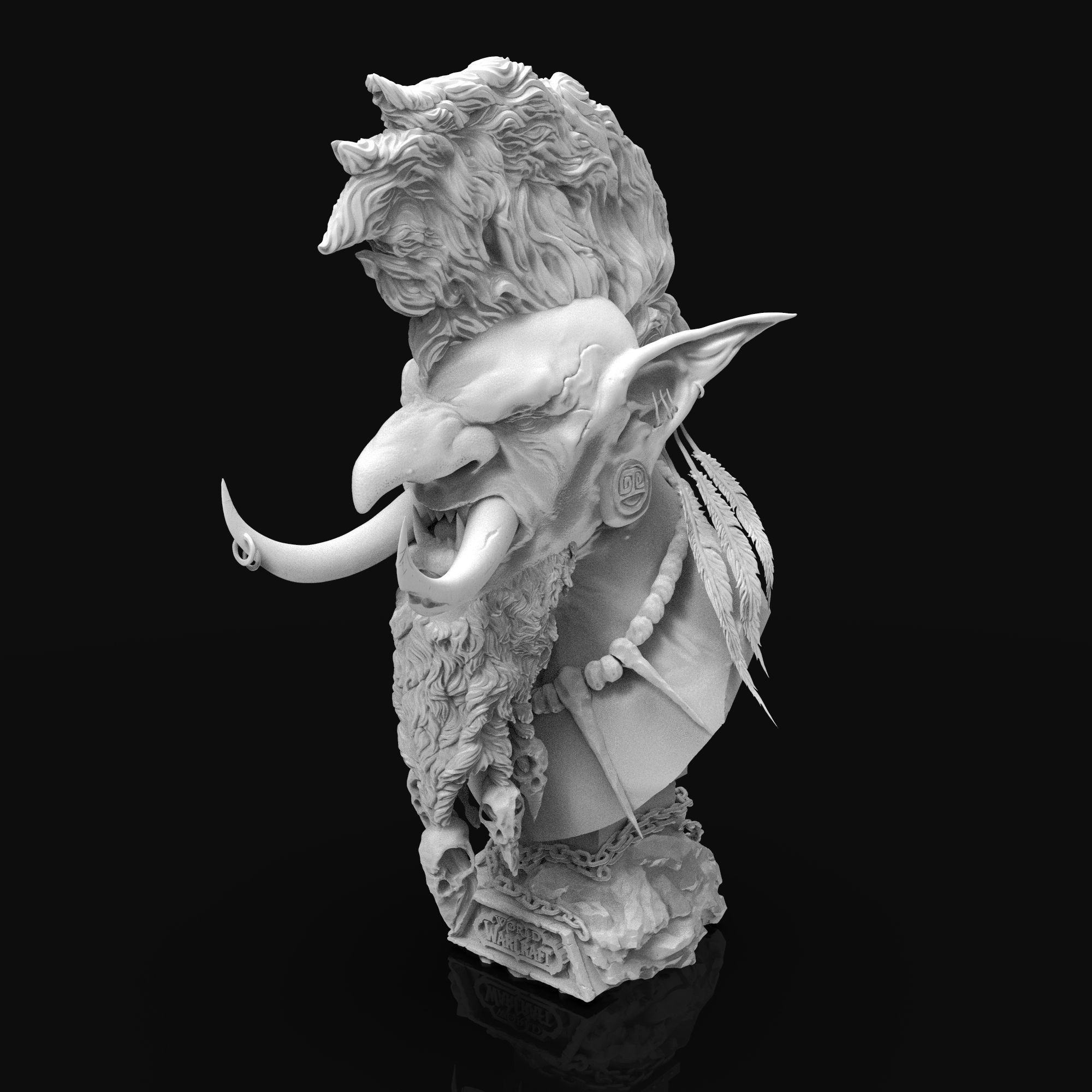 World of Warcraft sculpture 3D model 3D printable | CGTrader