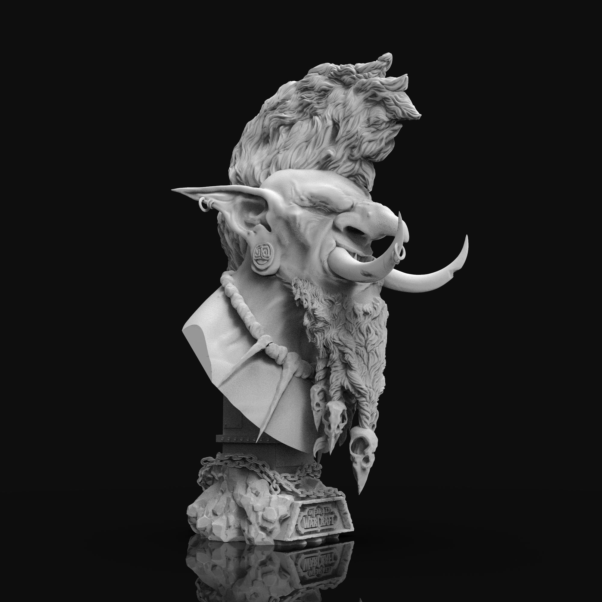 World of Warcraft sculpture 3D model 3D printable | CGTrader