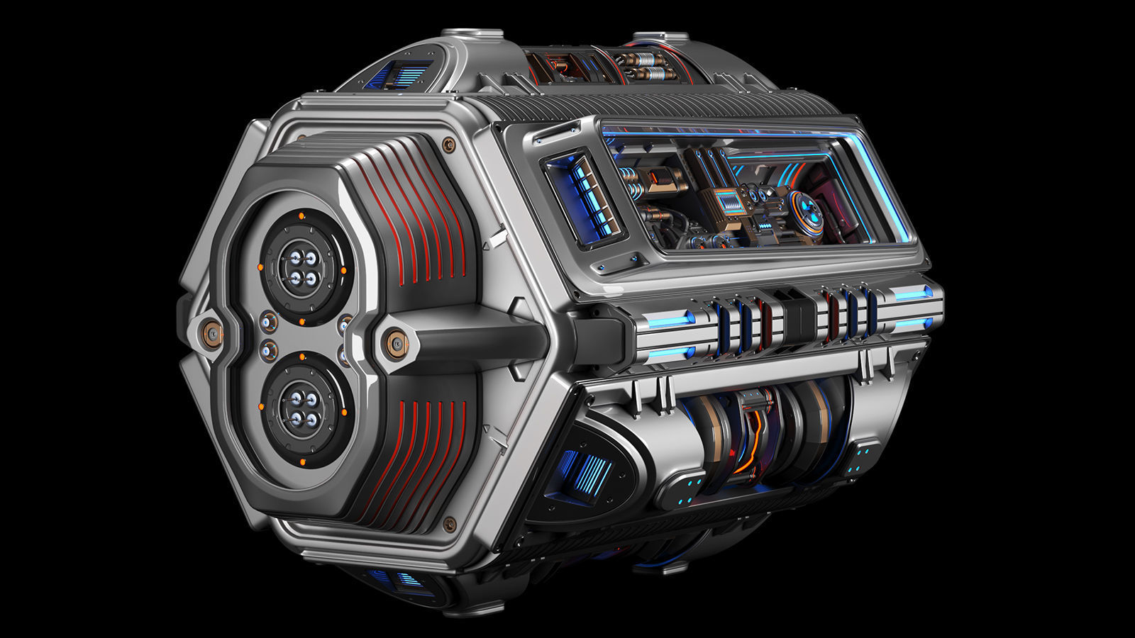 Sci Fi Mega Engine KITBASH 3D model | CGTrader
