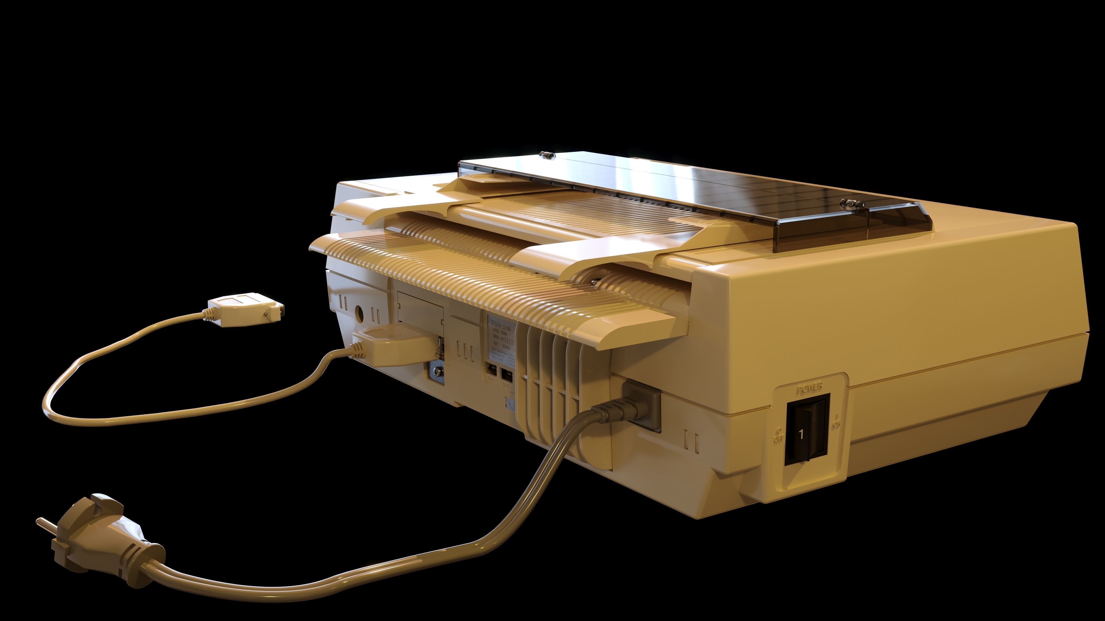 Dot Matrix Printer 3D model | CGTrader