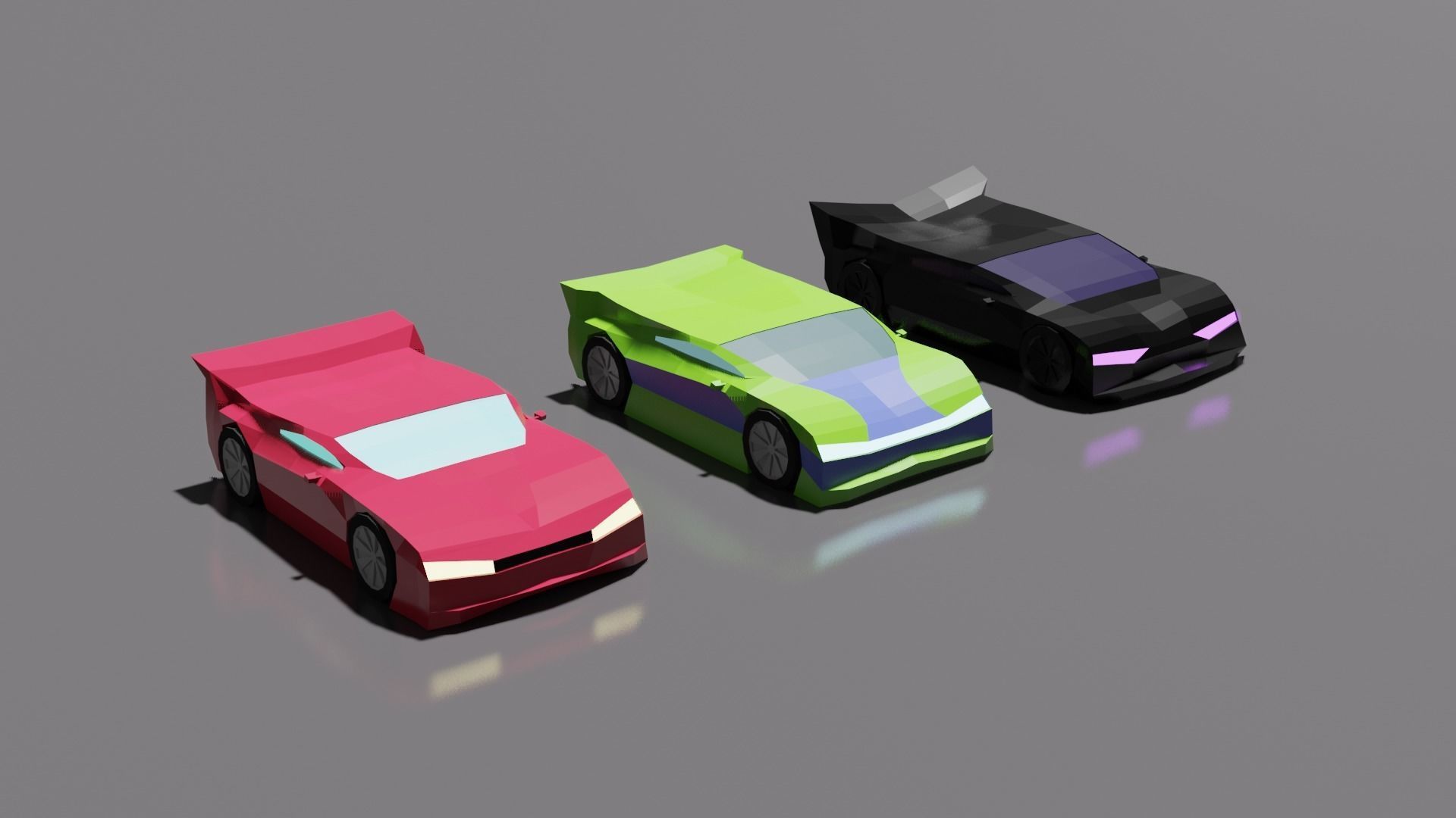 3D model Low-poly sports cars VR / AR / low-poly | CGTrader