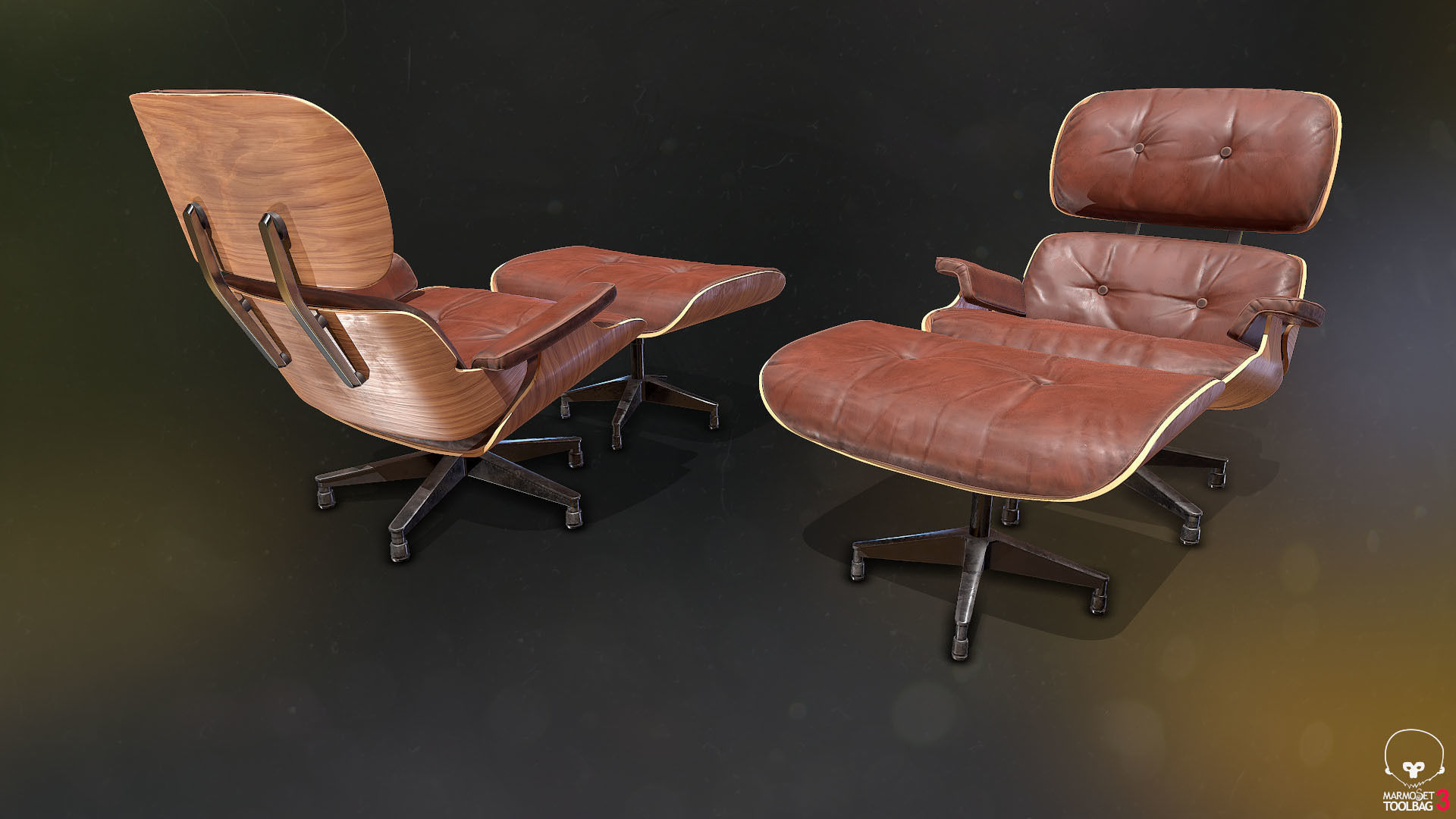 Eames lounge chair free 3D model | CGTrader