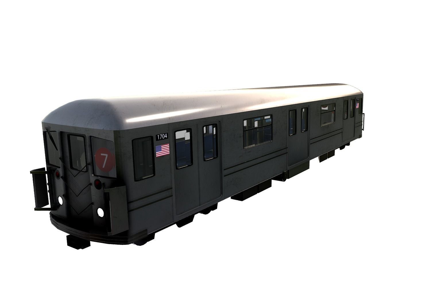 3D model Subway Cart - New York VR / AR / low-poly | CGTrader