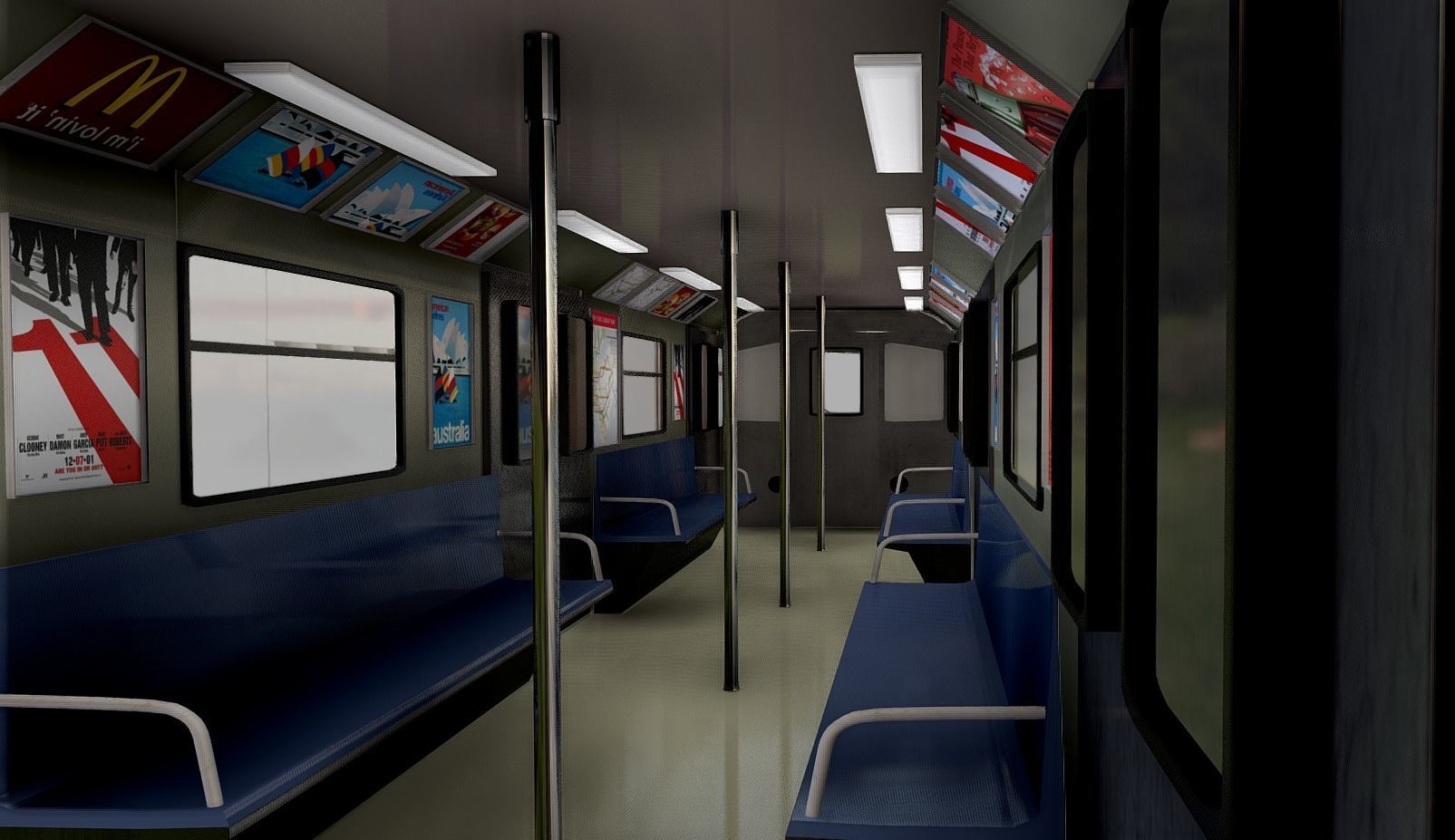 3D model Subway Cart - New York VR / AR / low-poly | CGTrader