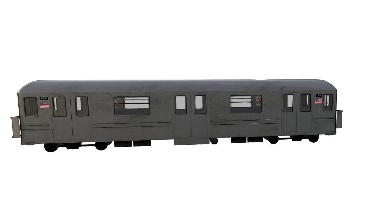 3D model Subway Cart - New York VR / AR / low-poly | CGTrader