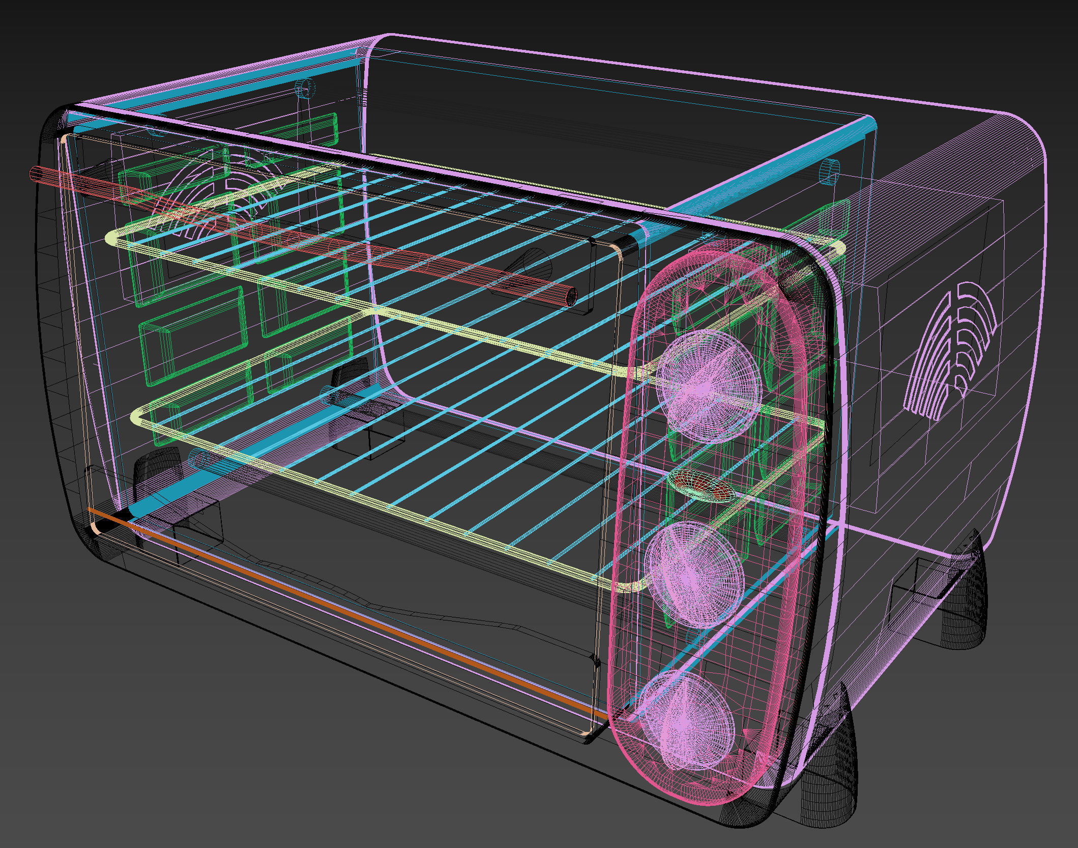 Toaster Oven 3D model animated | CGTrader