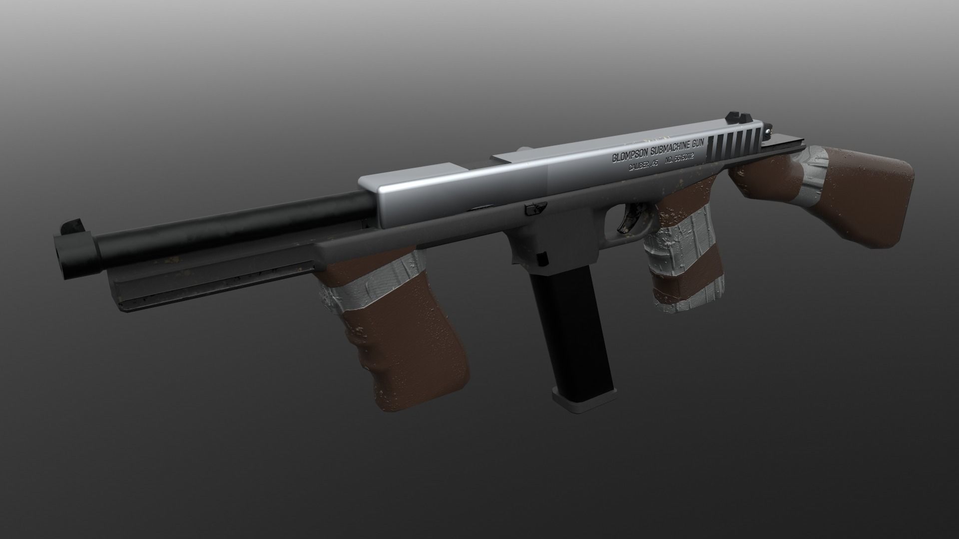 3D model Glompson Submachine Gun VR / AR / low-poly | CGTrader
