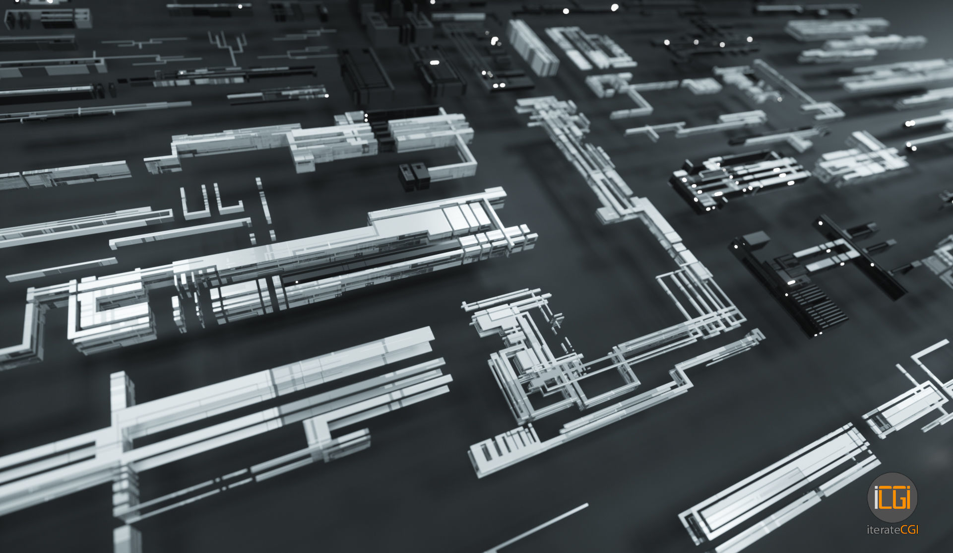 3D model Tech Greebles set 3 VR / AR / low-poly | CGTrader