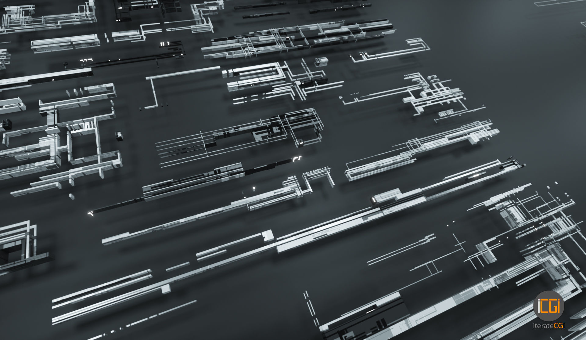 3D model Tech Greebles set 3 VR / AR / low-poly | CGTrader