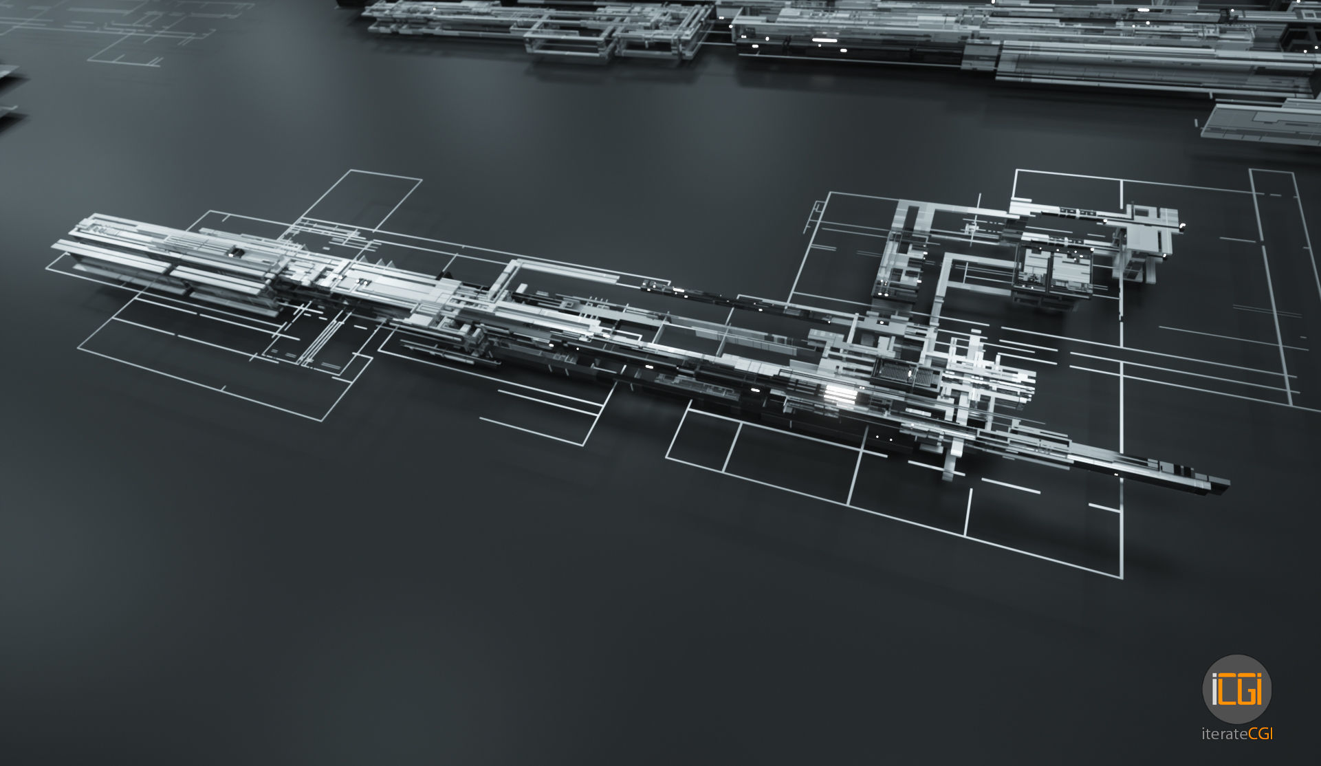 3D model Tech Greebles set 3 VR / AR / low-poly | CGTrader