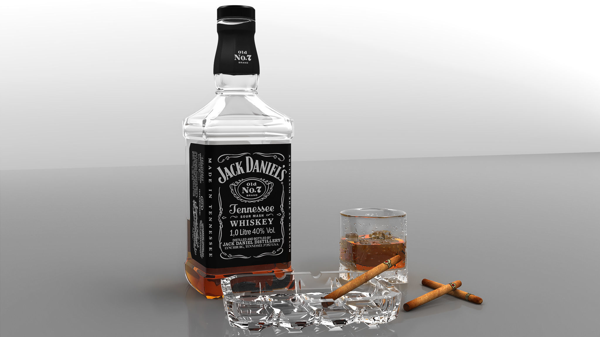 Whiskey pack 3D model | CGTrader