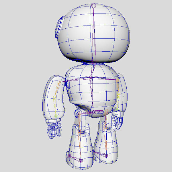 Mini Robot 3D model animated rigged | CGTrader