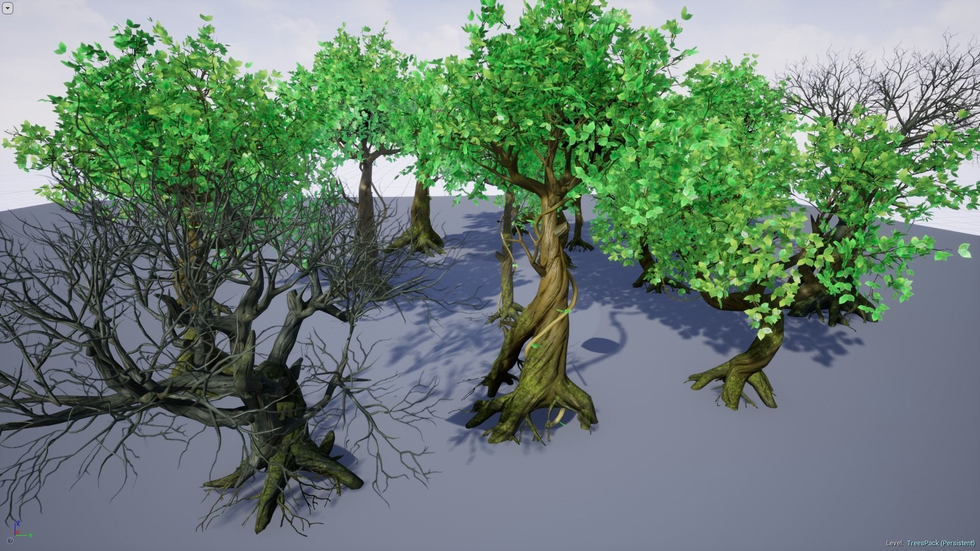 3D model Modular Trees Pack - game models VR / AR / low-poly | CGTrader