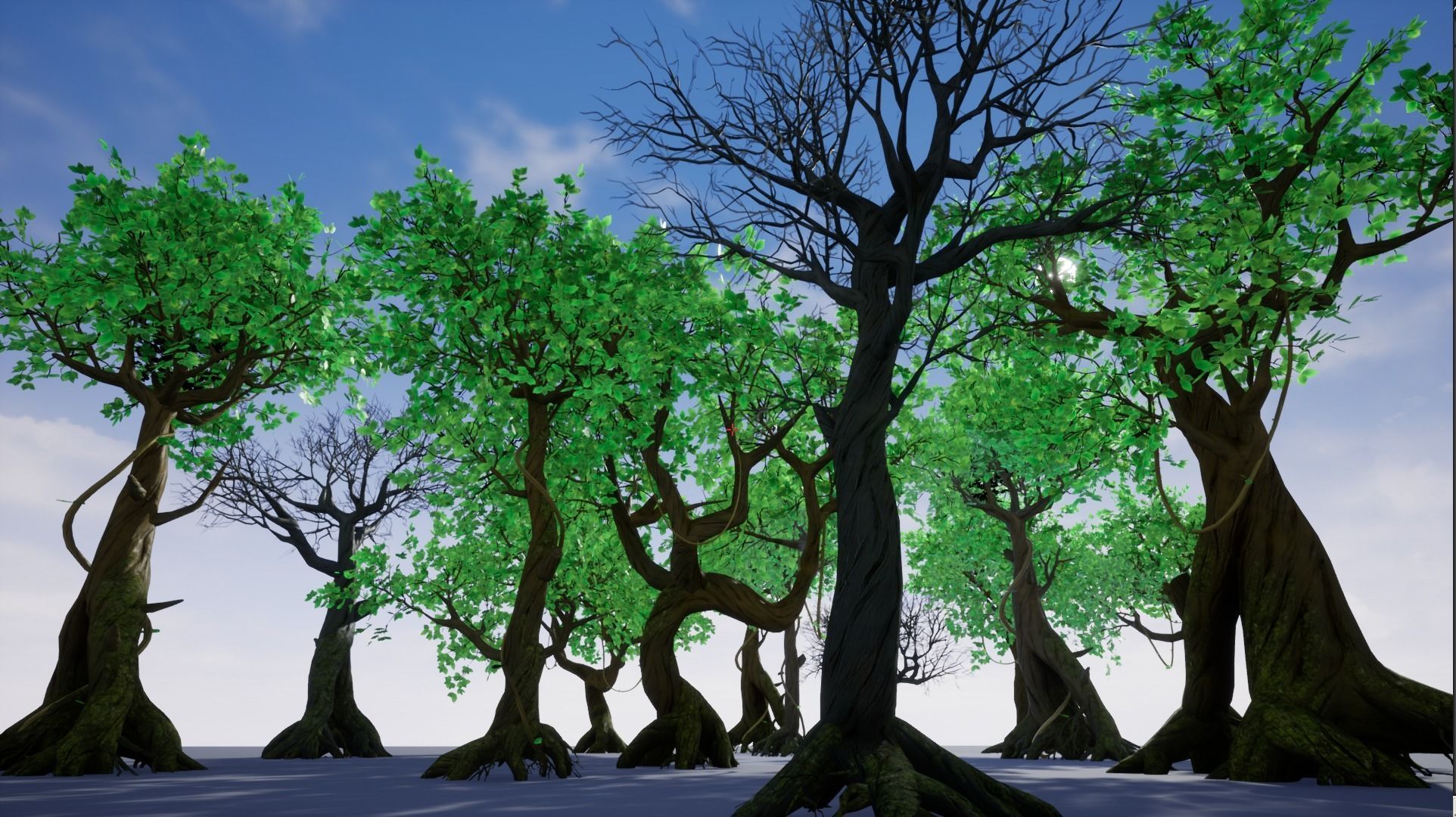 3D model Modular Trees Pack - game models VR / AR / low-poly | CGTrader