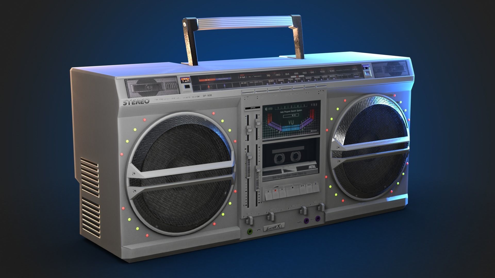 3D model BoomBox VR / AR / low-poly | CGTrader