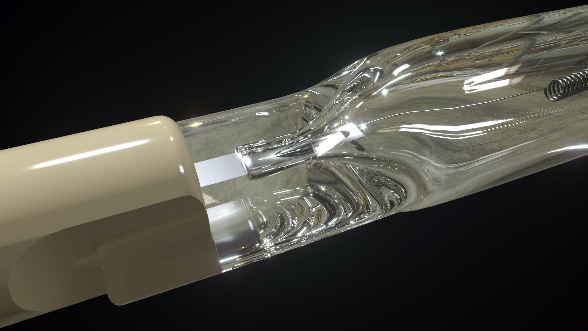 Linear Halogen Light Bulb 3D model | CGTrader