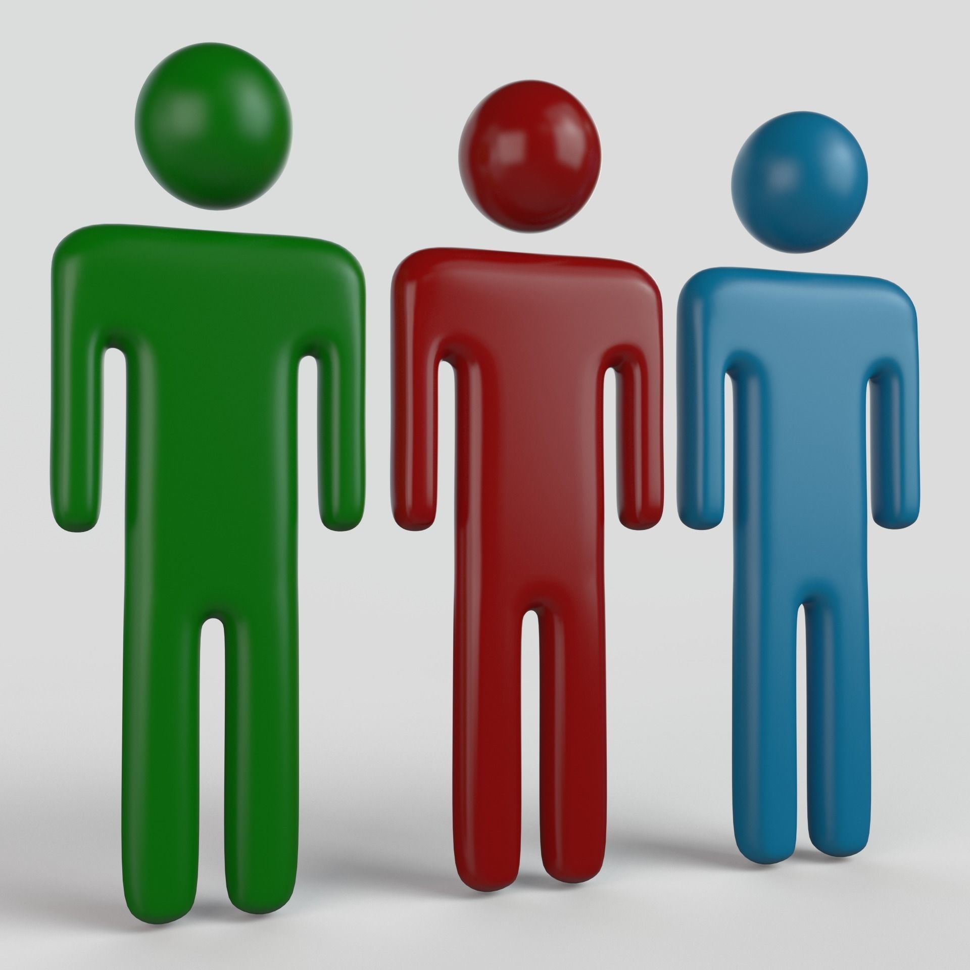 Pictogram Man 3D model | CGTrader