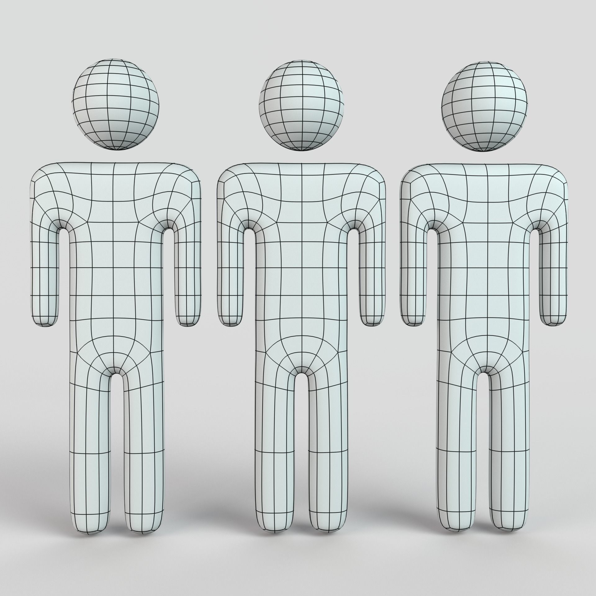 Pictogram Man 3D model | CGTrader