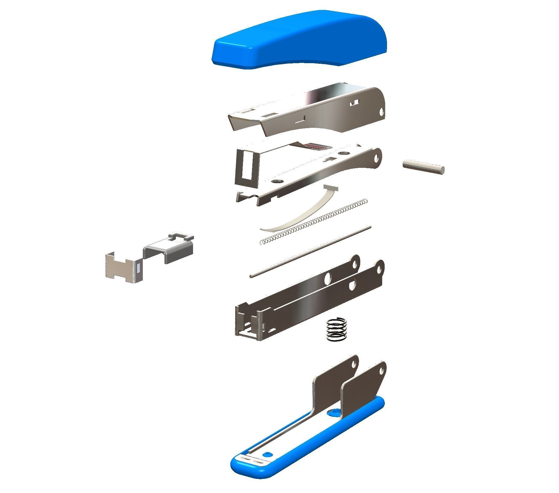 Stapler - SolidWorks Parts and Drawing 3D model | CGTrader