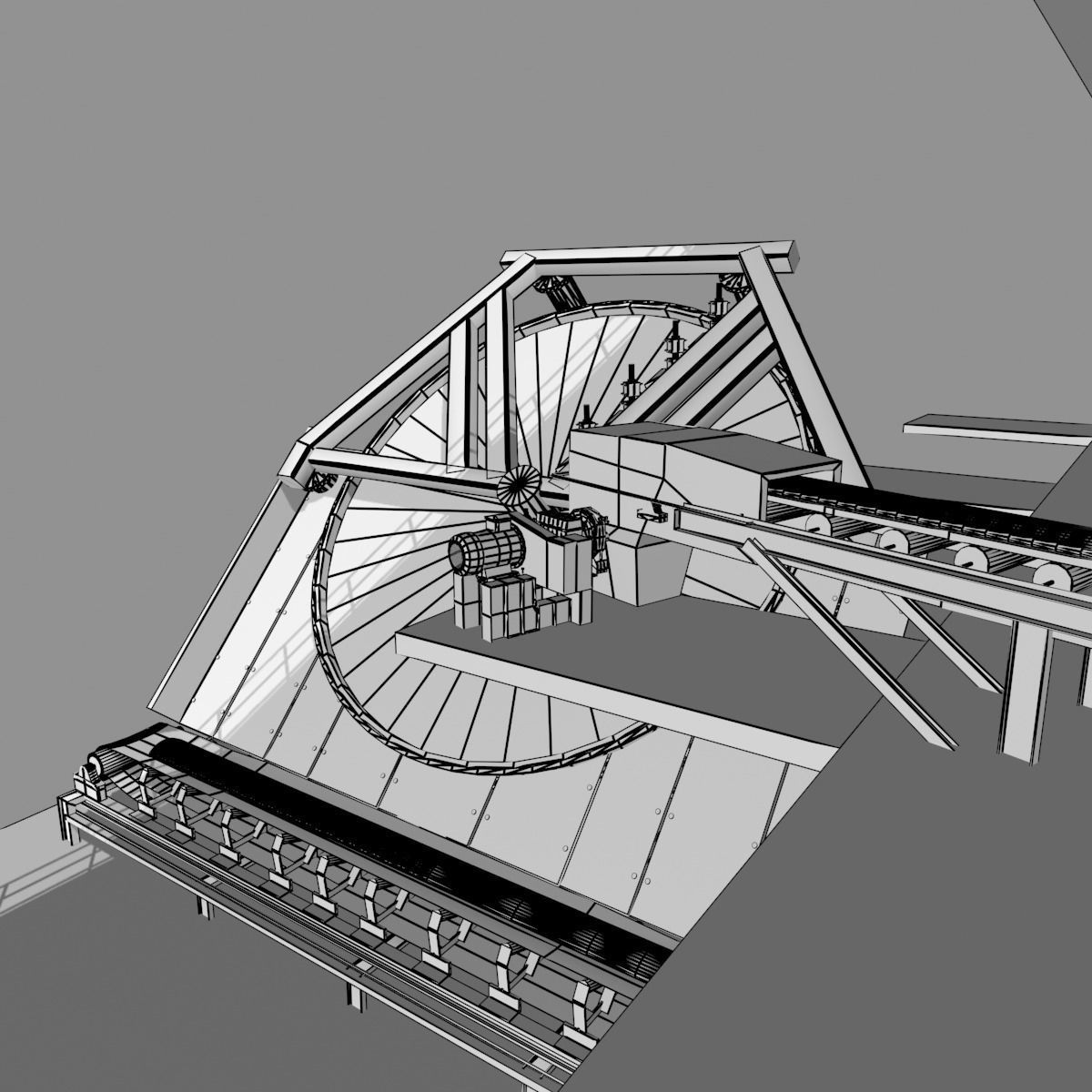 Iron Ore Pelletizing Unit 3D model | CGTrader