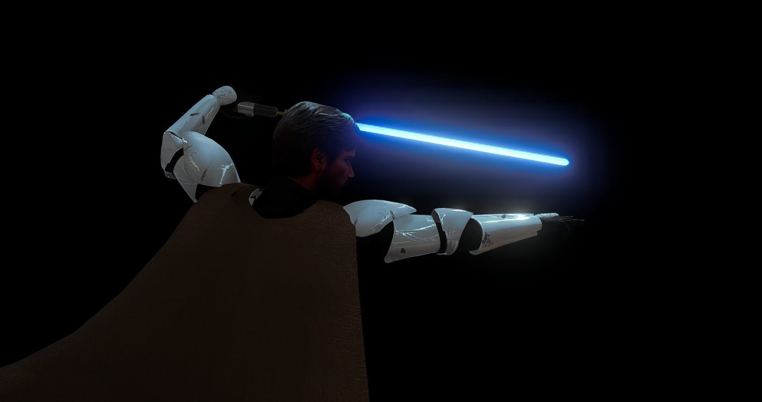 Obi Wan With Clone Armor - Rigged 3D model | CGTrader