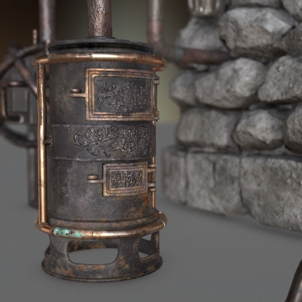 3D model Forge Alchemy Stove VR / AR / low-poly | CGTrader