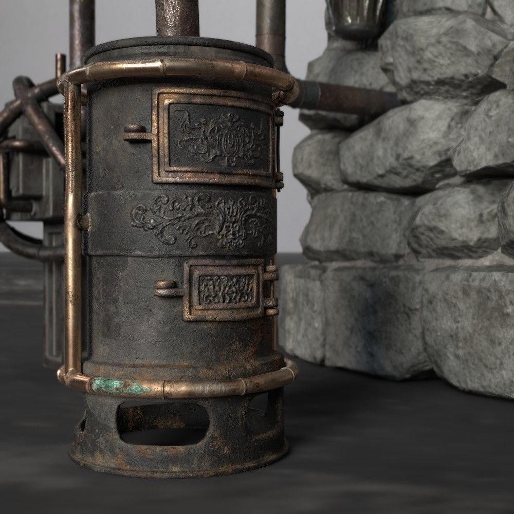 3D model Forge Alchemy Stove VR / AR / low-poly | CGTrader
