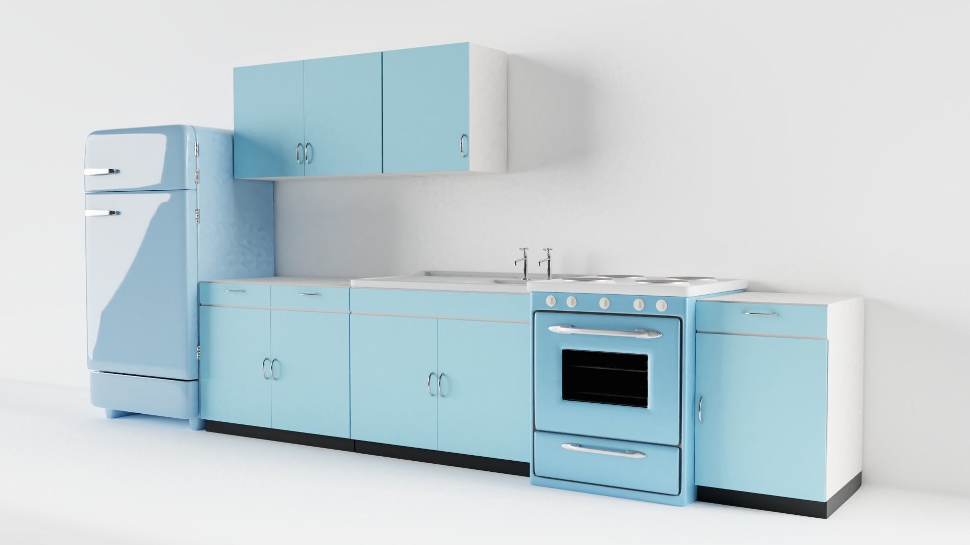 Vintage Kitchen 3D Model Collection | CGTrader