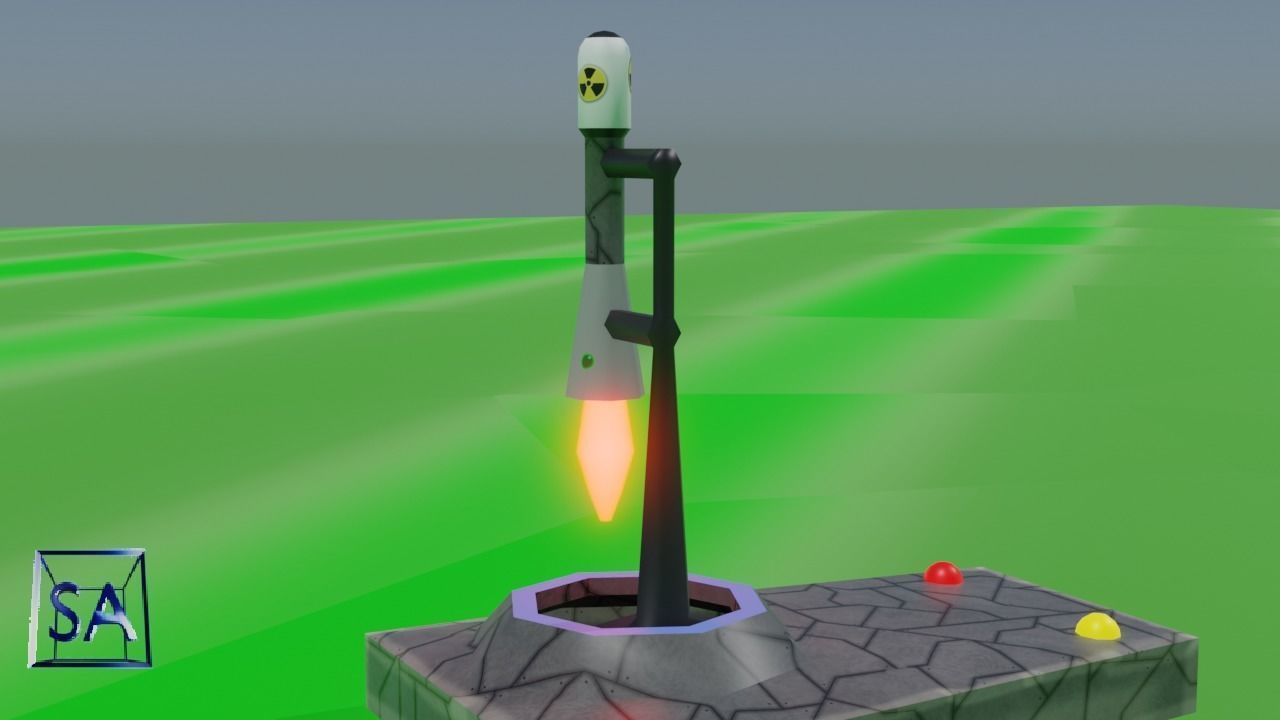 3D model Nuclear Missile Launcher VR / AR / low-poly | CGTrader