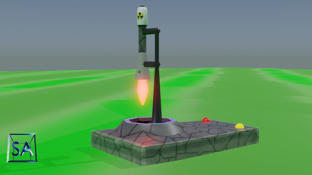 3D model Nuclear Missile Launcher VR / AR / low-poly | CGTrader