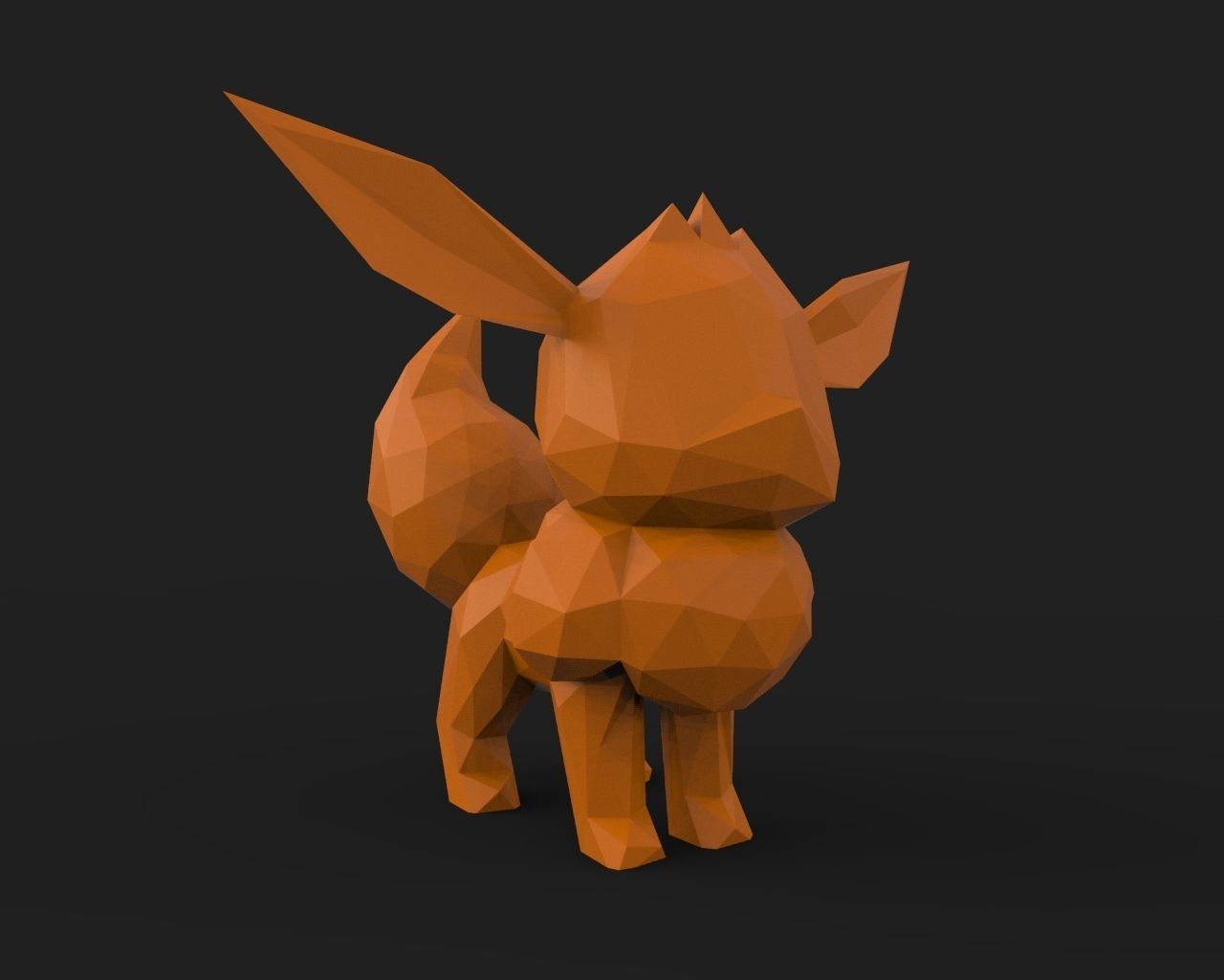 Eevee Low Poly pokemon 3D model 3D printable | CGTrader