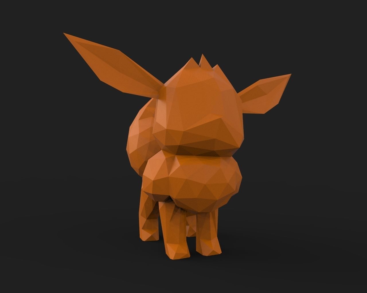 Eevee Low Poly pokemon 3D model 3D printable | CGTrader