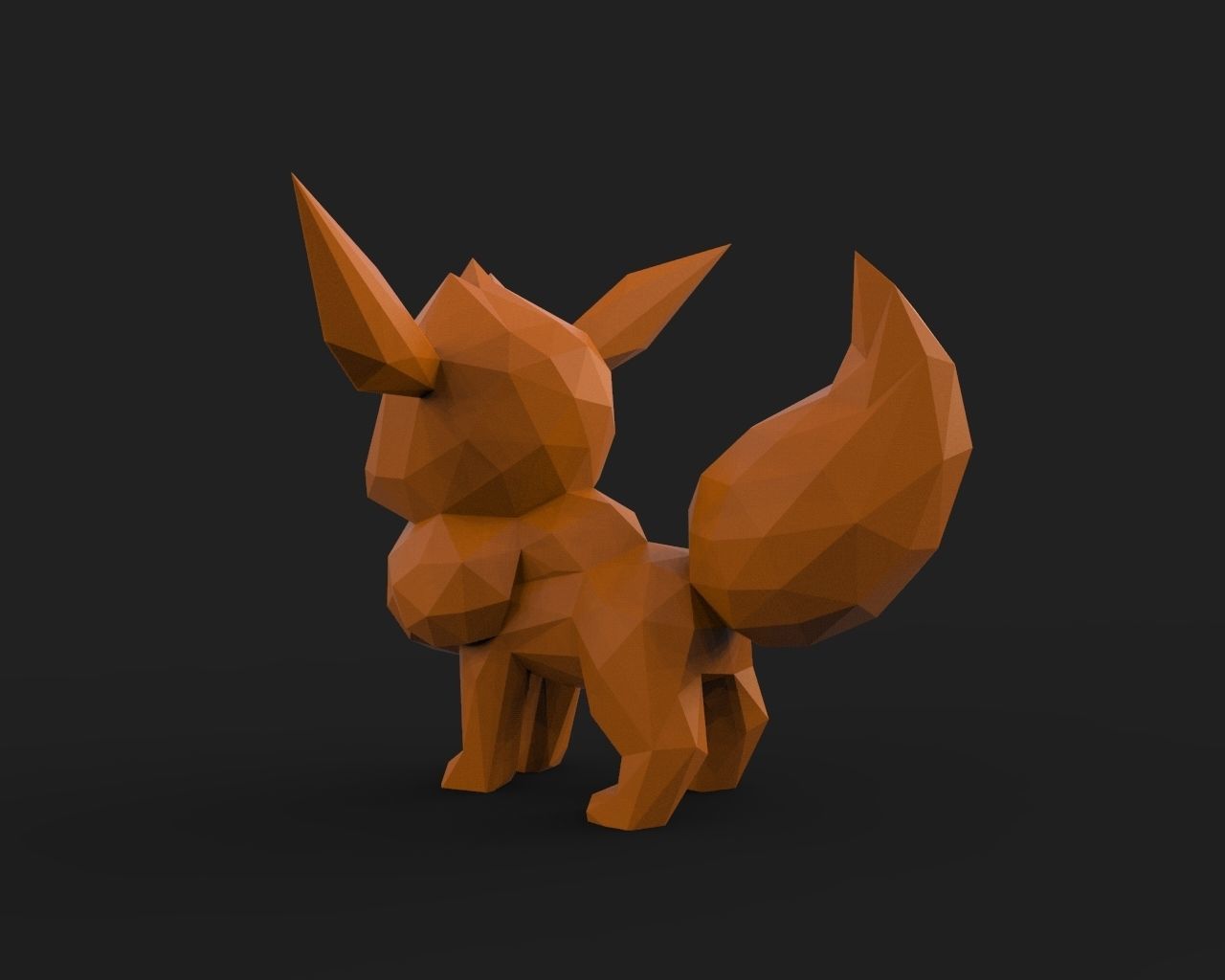 Eevee Low Poly pokemon 3D model 3D printable | CGTrader