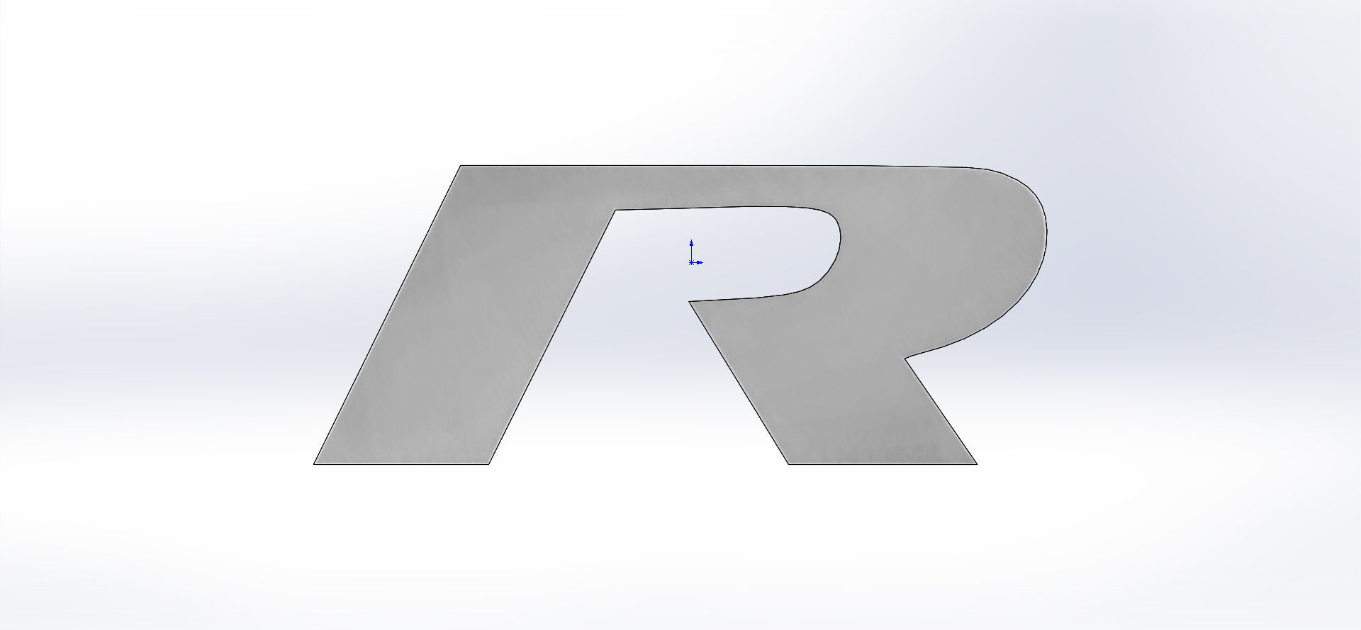 R-Line Symbol - R-Line Simbolo 3D model 3D printable | CGTrader