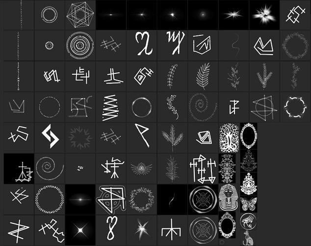 112 runes and patterns alphas Texture | CGTrader