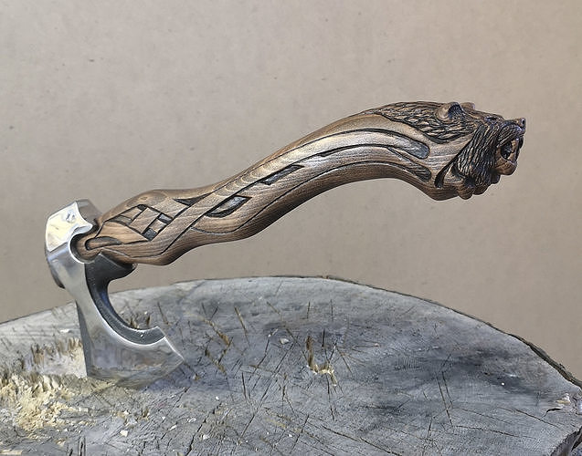 Axe Bear for CNC machine 3D model 3D model | CGTrader