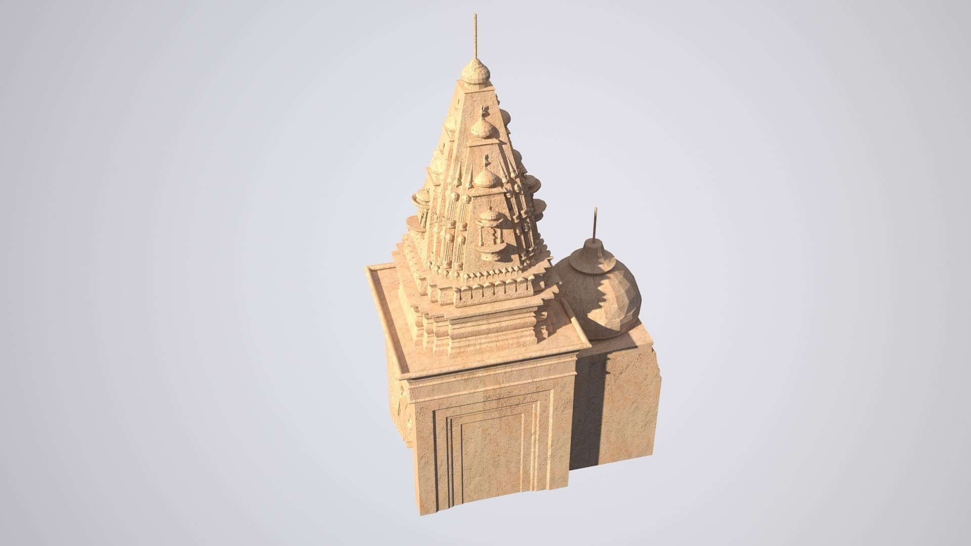 Shiva Temple 3D model | CGTrader