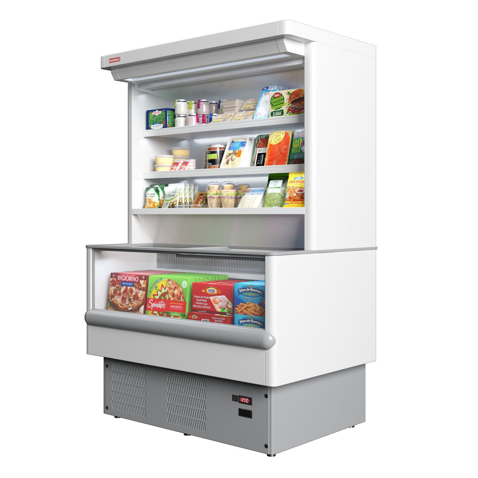 Cetus wall freezer showcase 3D model | CGTrader