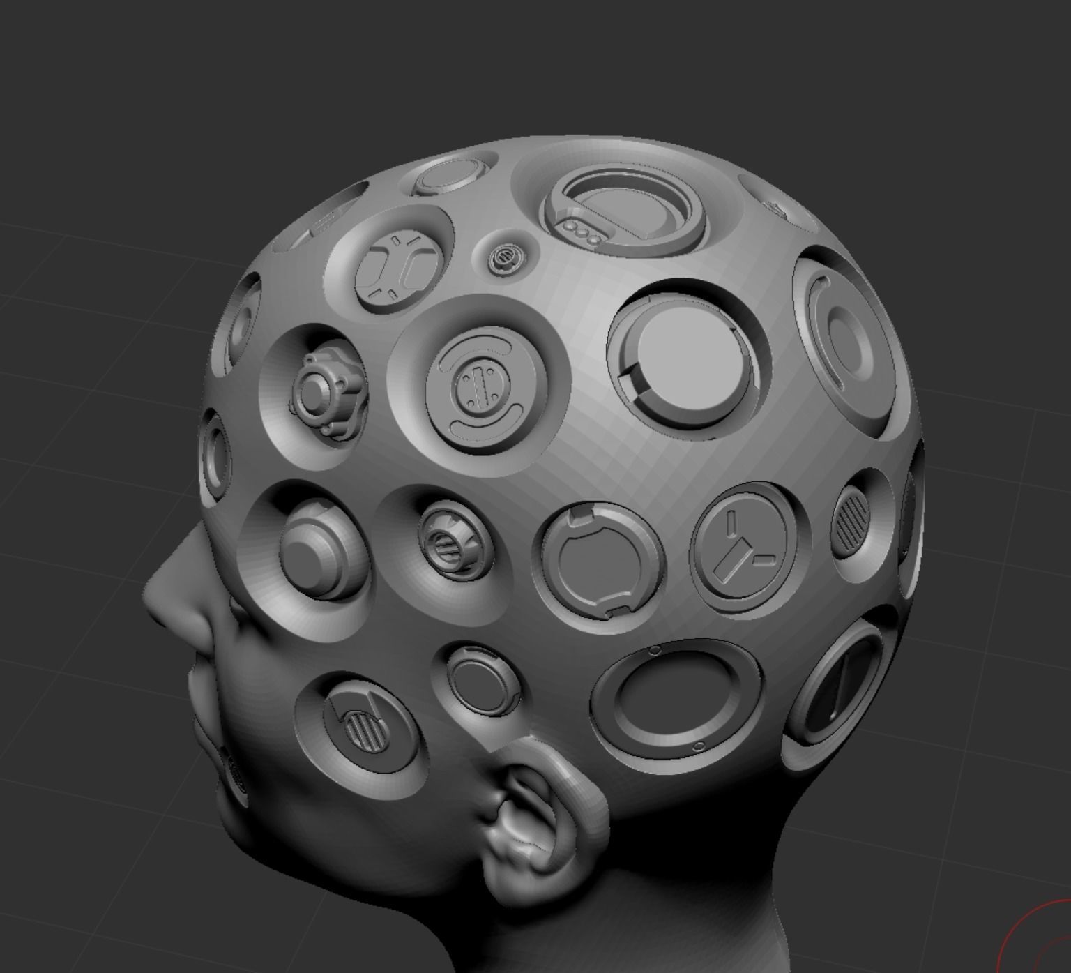 ZBrush IMM Boolean brushes for hard surfaces 3D model | CGTrader