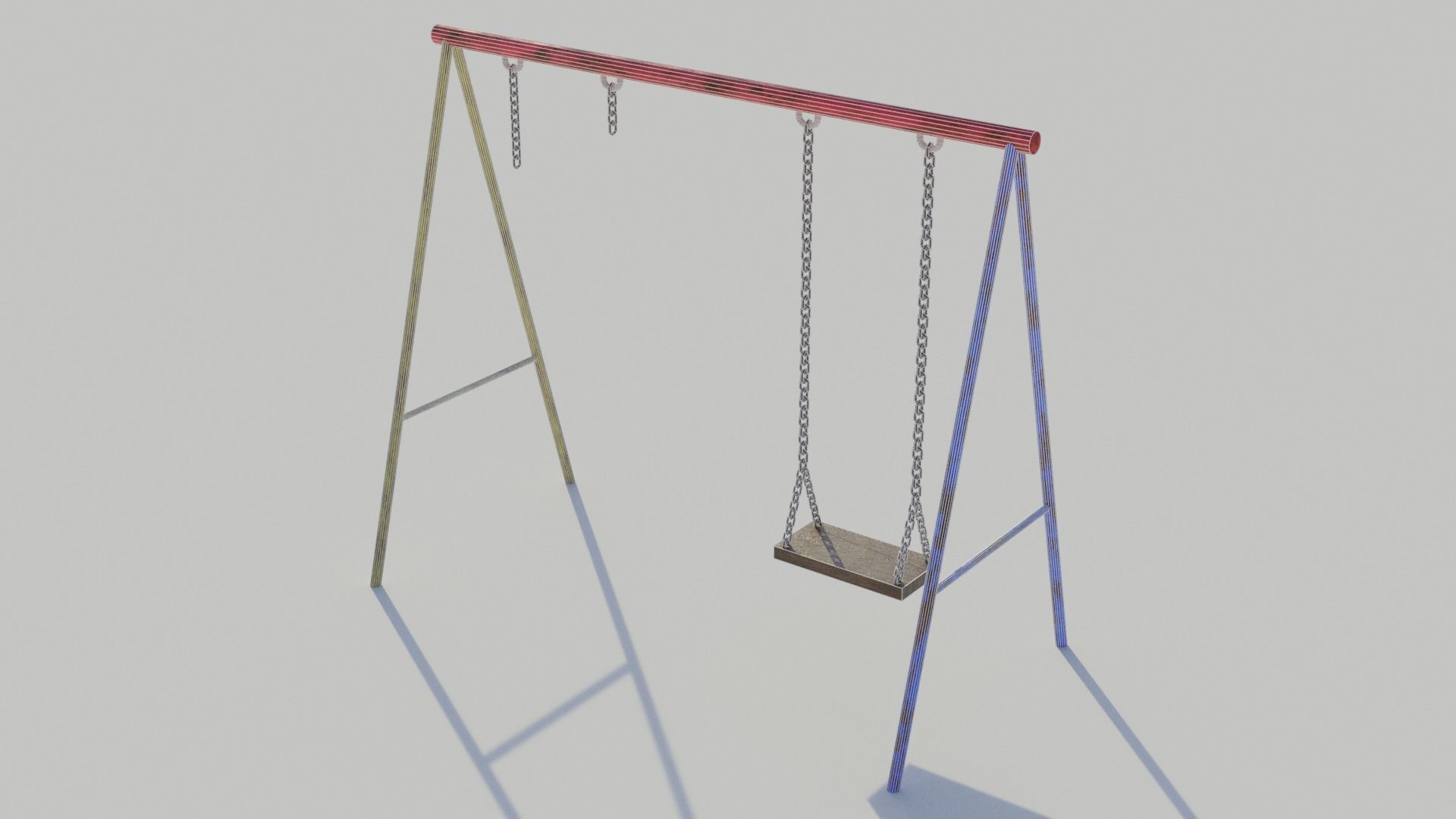 3D model Playground Swings - Low-poly PBR VR / AR / low-poly | CGTrader