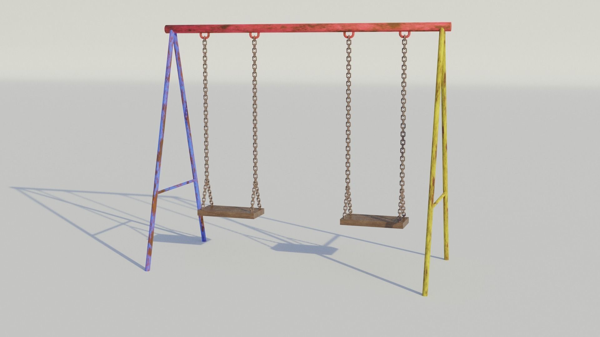 3D model Playground Swings - Low-poly PBR VR / AR / low-poly | CGTrader