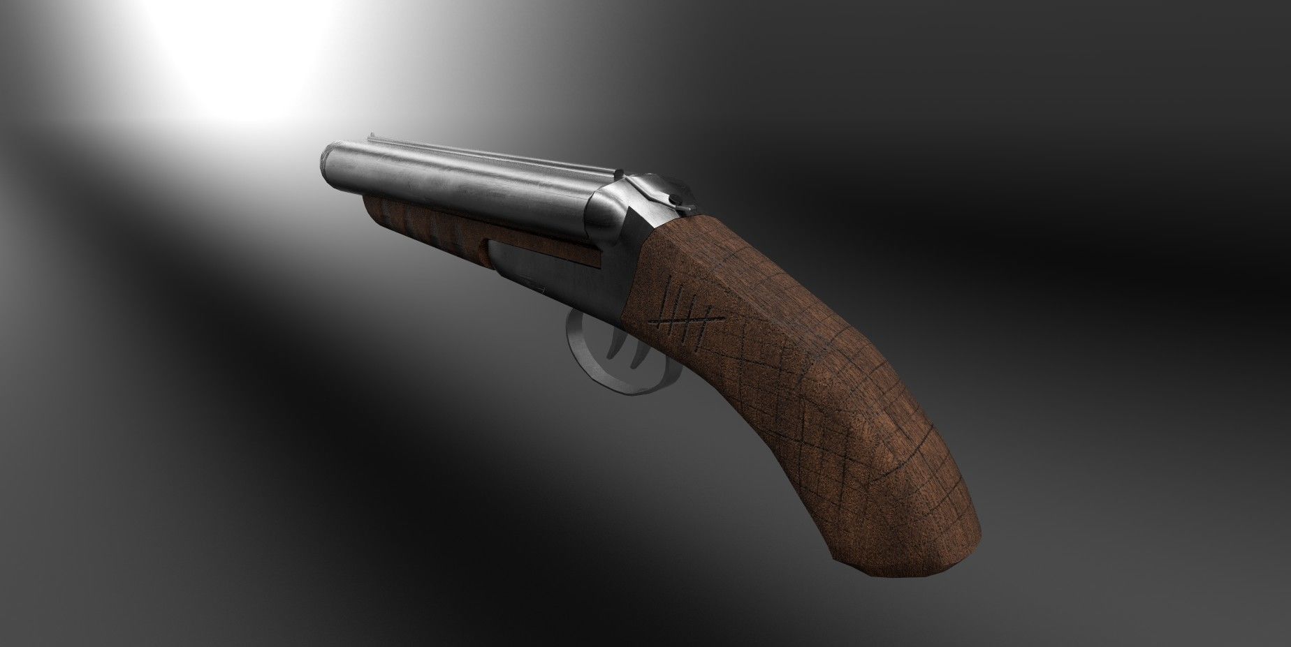 3D model short shotgun VR / AR / low-poly | CGTrader