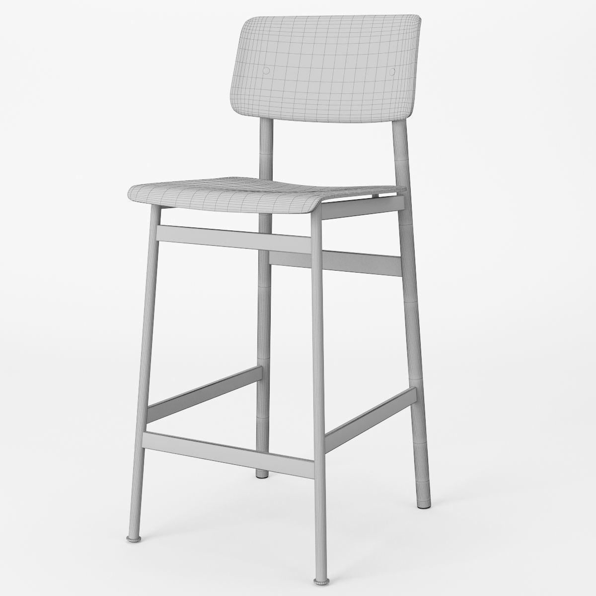 Muuto Loft Bar Stool 3D model | CGTrader