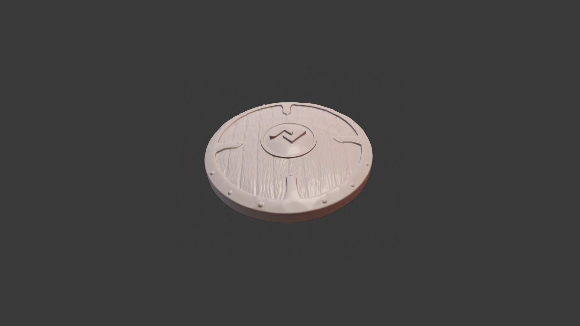 Scandinavian shield with rune Jara 3D model 3D printable | CGTrader