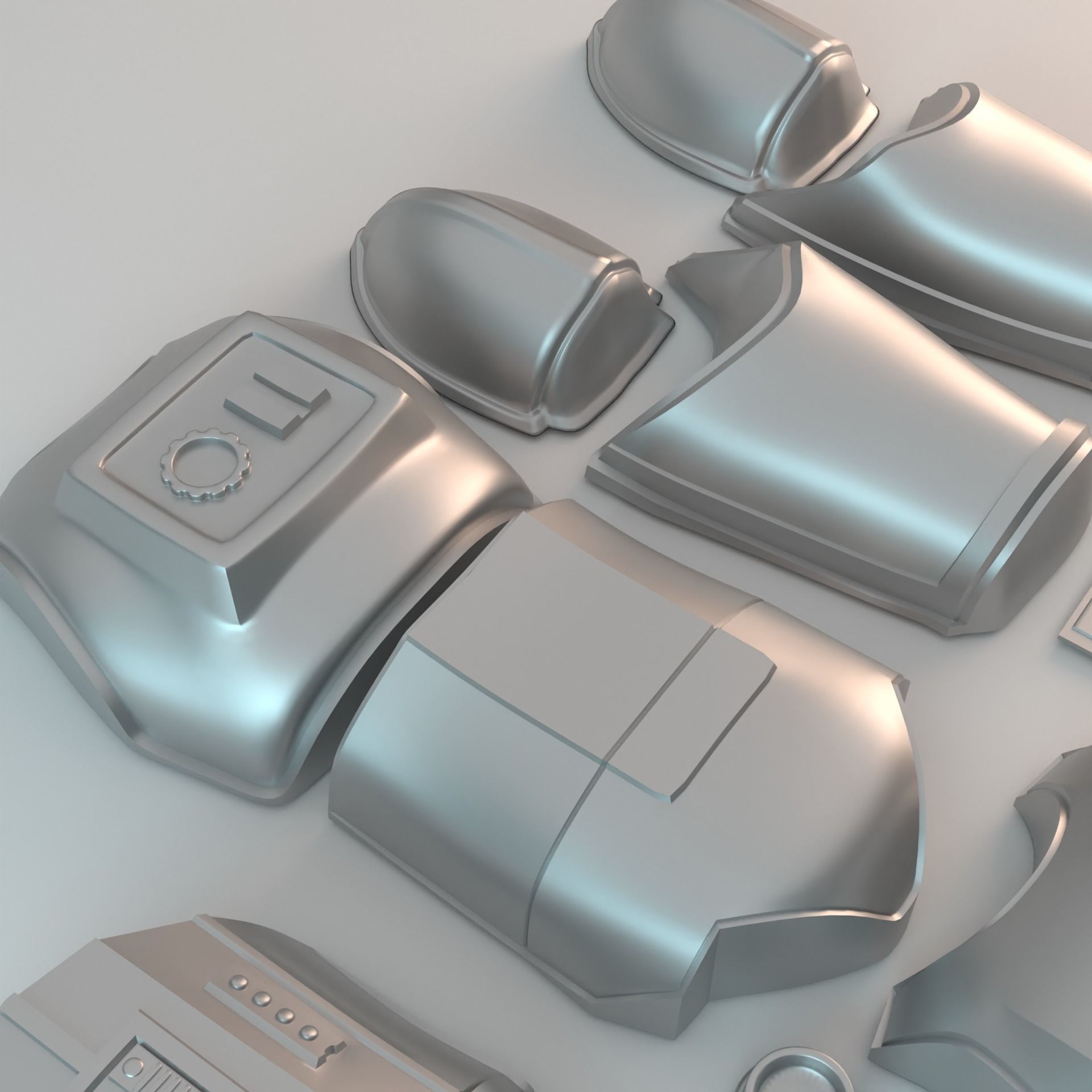 OT Stormtrooper armor vacuum form bucks 3D model 3D printable | CGTrader