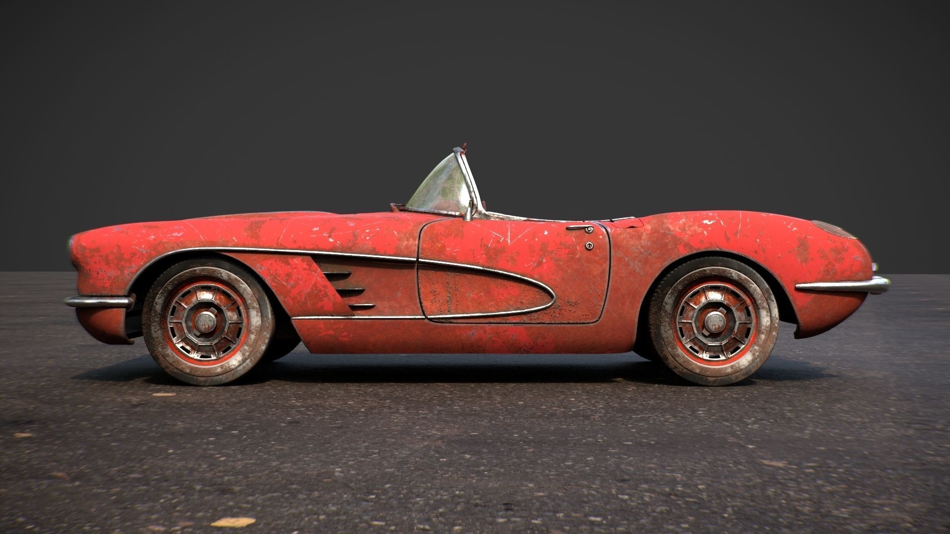 3D model Chevrolet Corvette C1 VR / AR / low-poly | CGTrader